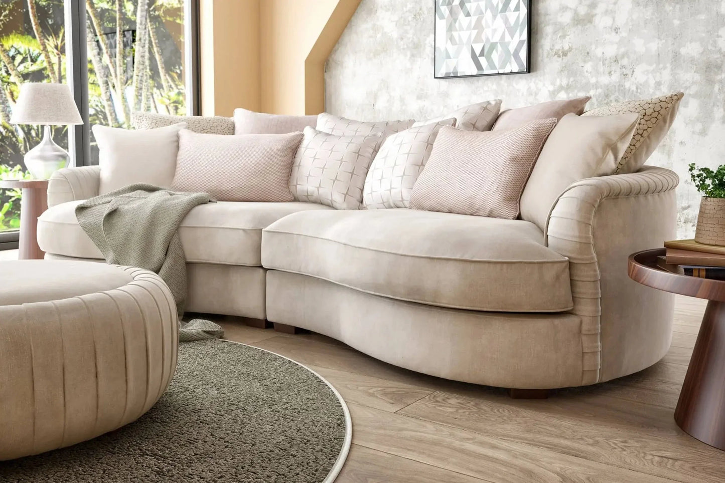 Logan 4 Seater Sofa + 3 Free Cushions – Lux Furn